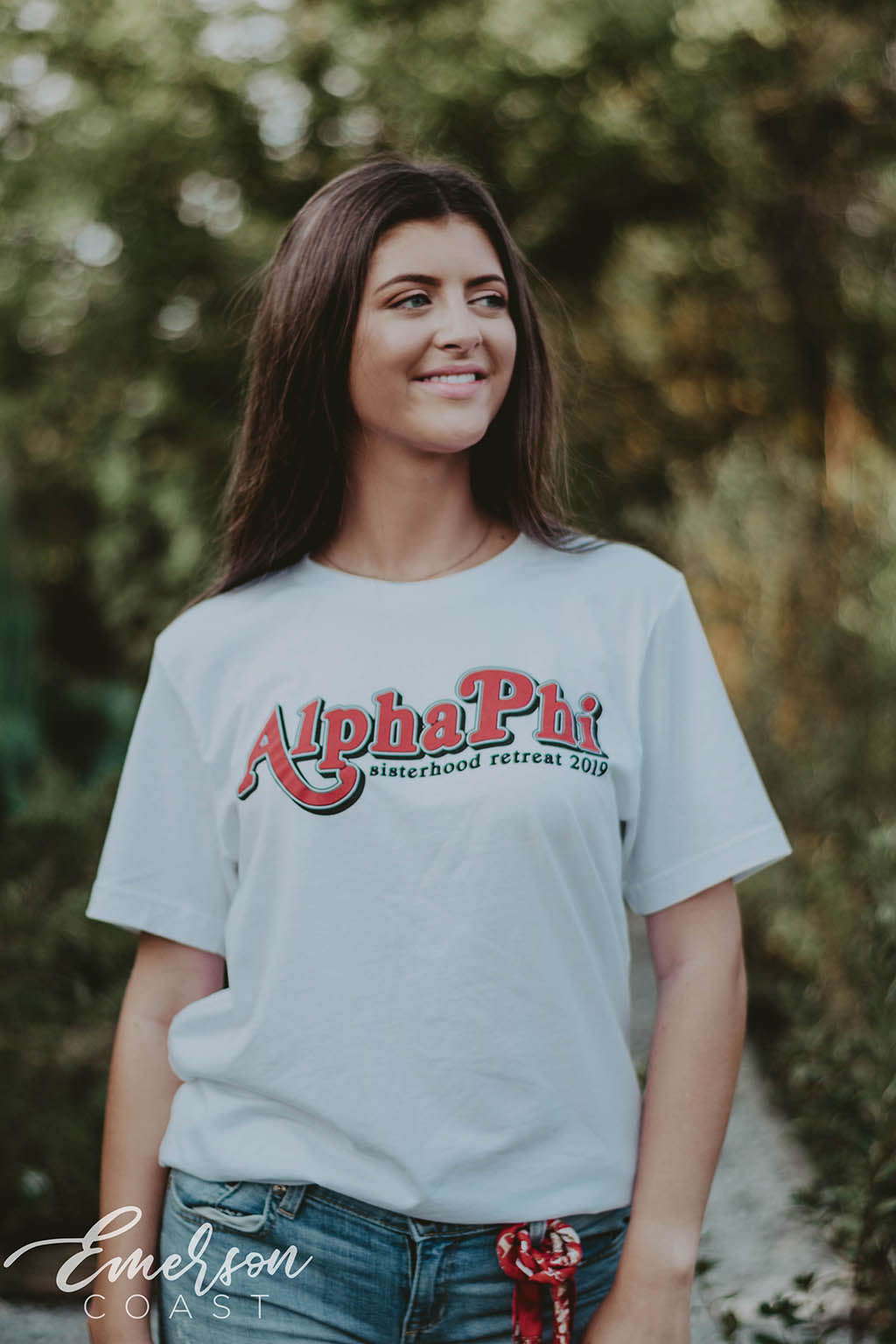 Alpha Phi Retro Sisterhood Retreat Tshirt - Emerson Coast