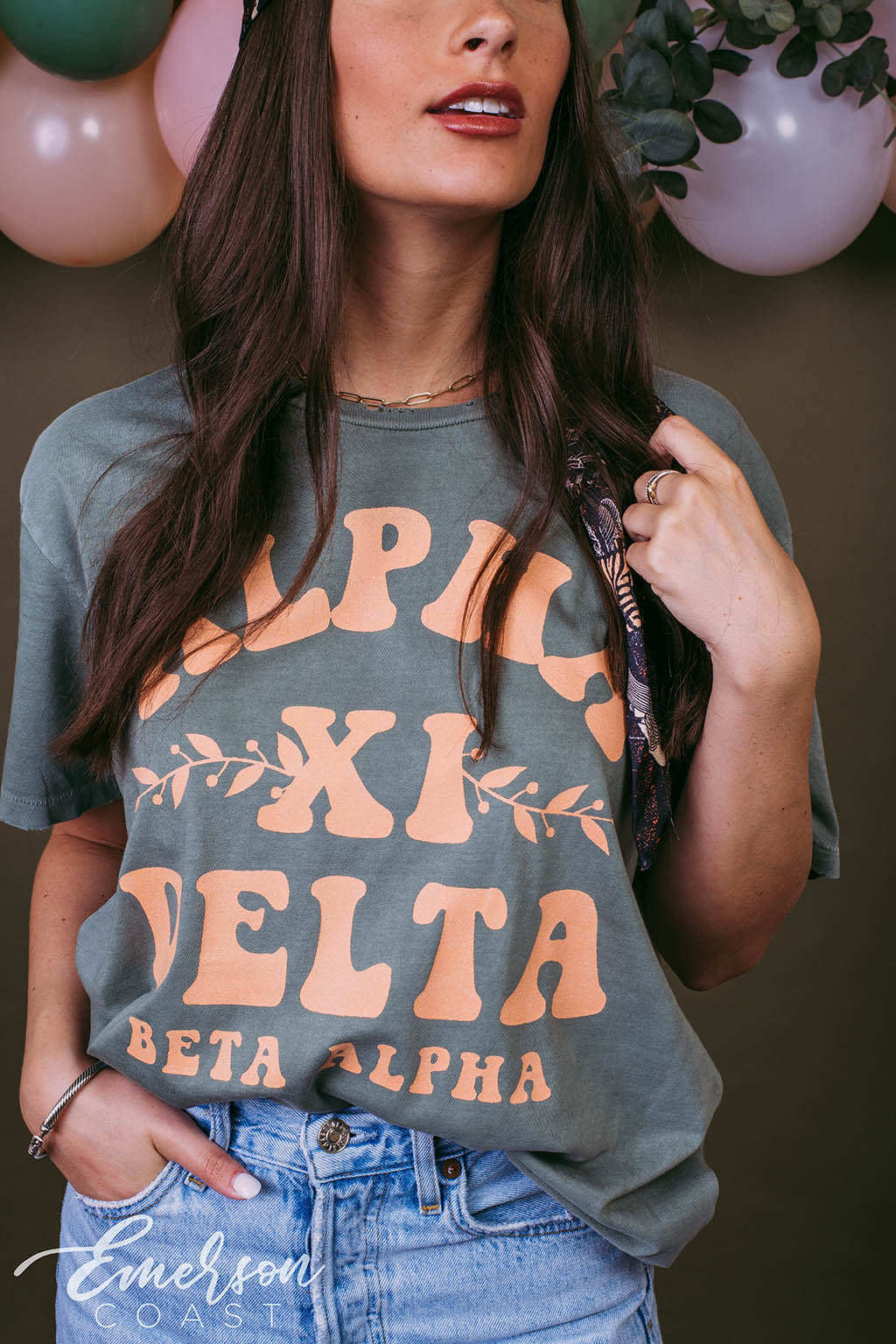 Alpha Xi Delta Boho Recruitment T-shirt - Emerson Coast