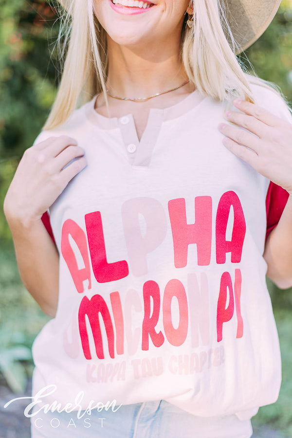 Alpha Omicron Pi Custom Sorority T-shirts Designs - Emerson Coast