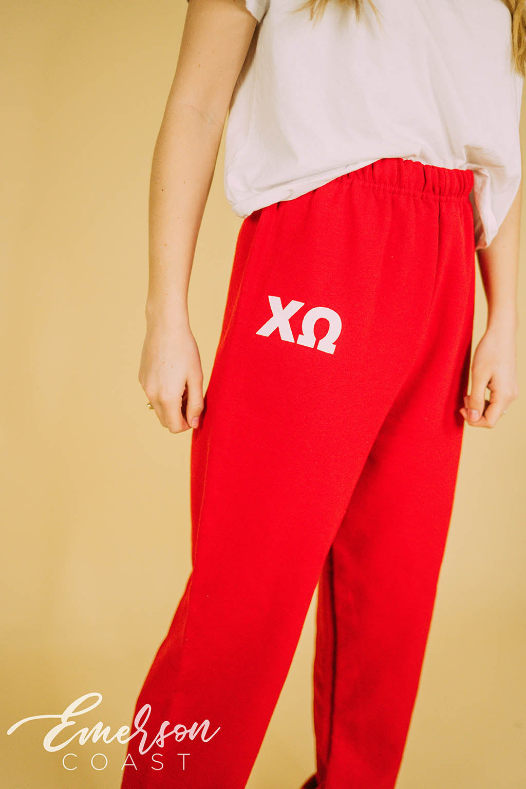 Chi O PR Red Joggers - Emerson Coast