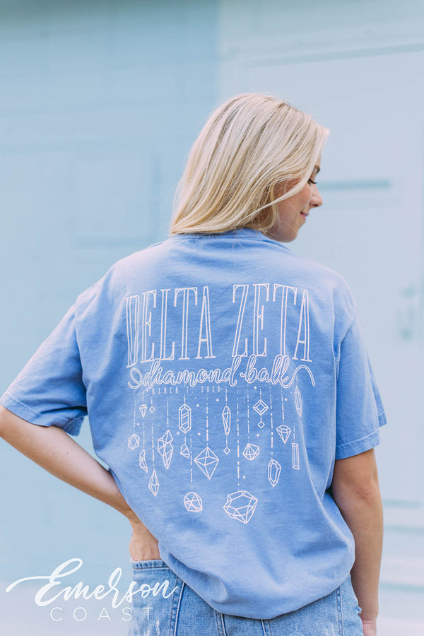 Delta Zeta Diamond Ball Formal T-shirt - Emerson Coast