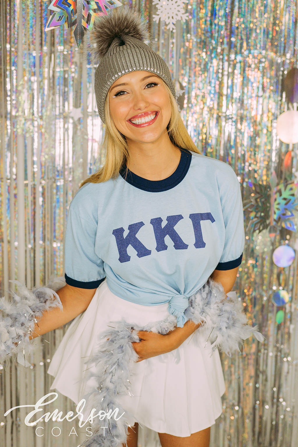 Phi Mu Nascar Work Week Ringer Tee - Emerson Coast