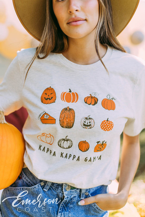 Kappa Kappa Gamma Pumpkin Tee - Emerson Coast