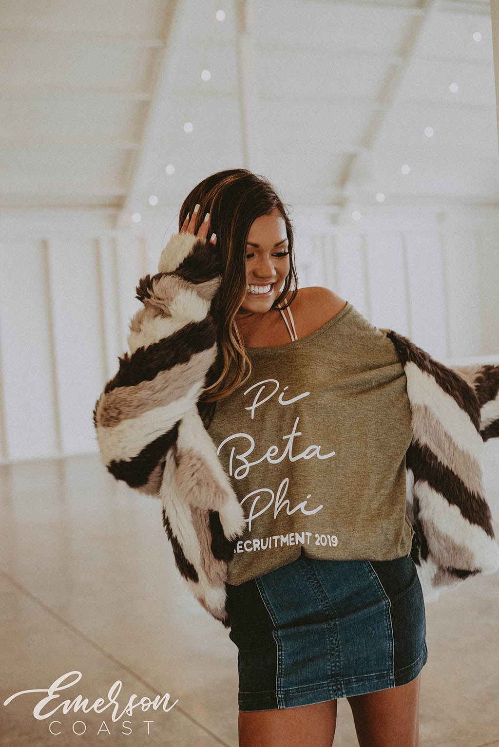 Pi Beta Phi Script Recruitment Tee - Emerson Coast