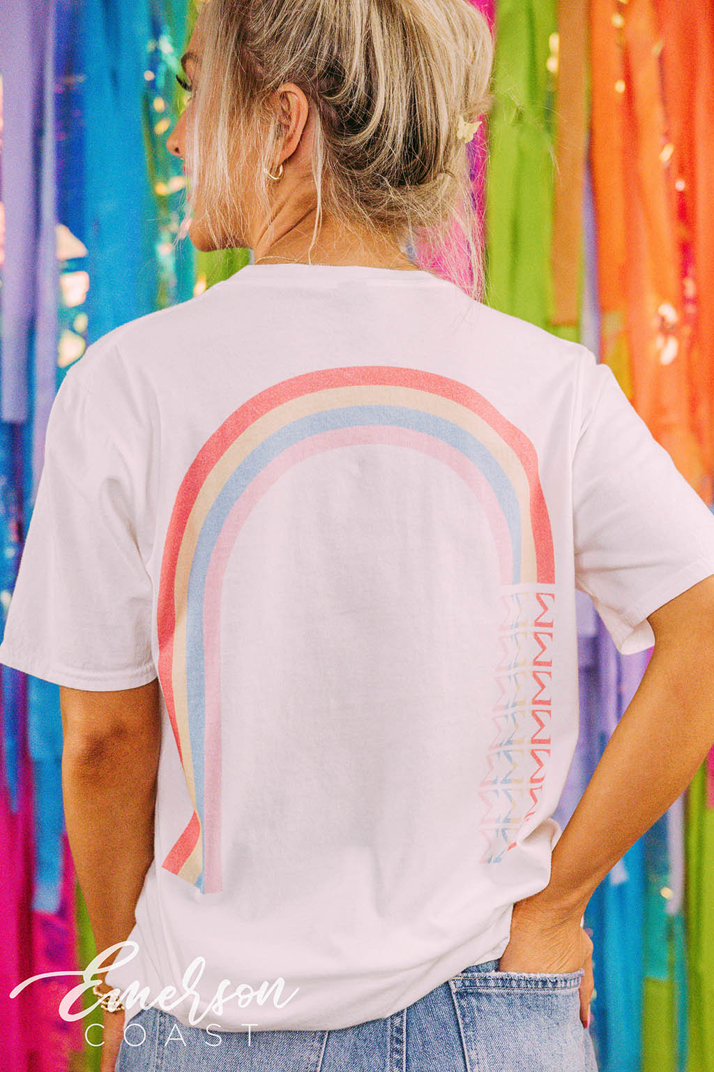 Sigma Sigma Sigma PR Simple Rainbow Tee - Emerson Coast