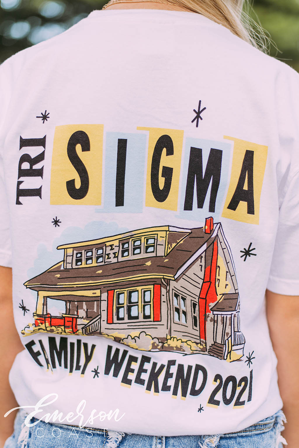 Tri Sigma Family Weekend Tee - Emerson Coast