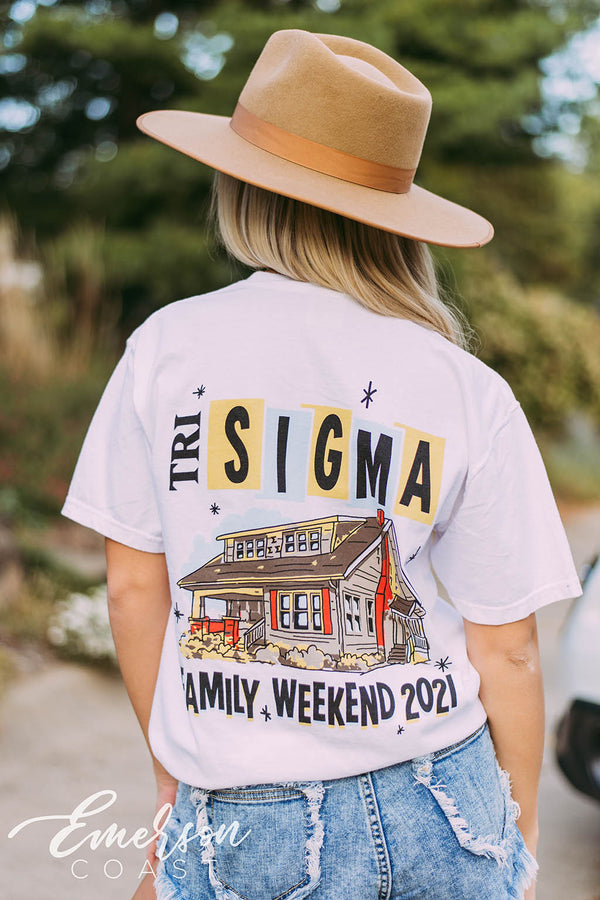Tri Sigma Family Weekend Tee - Emerson Coast