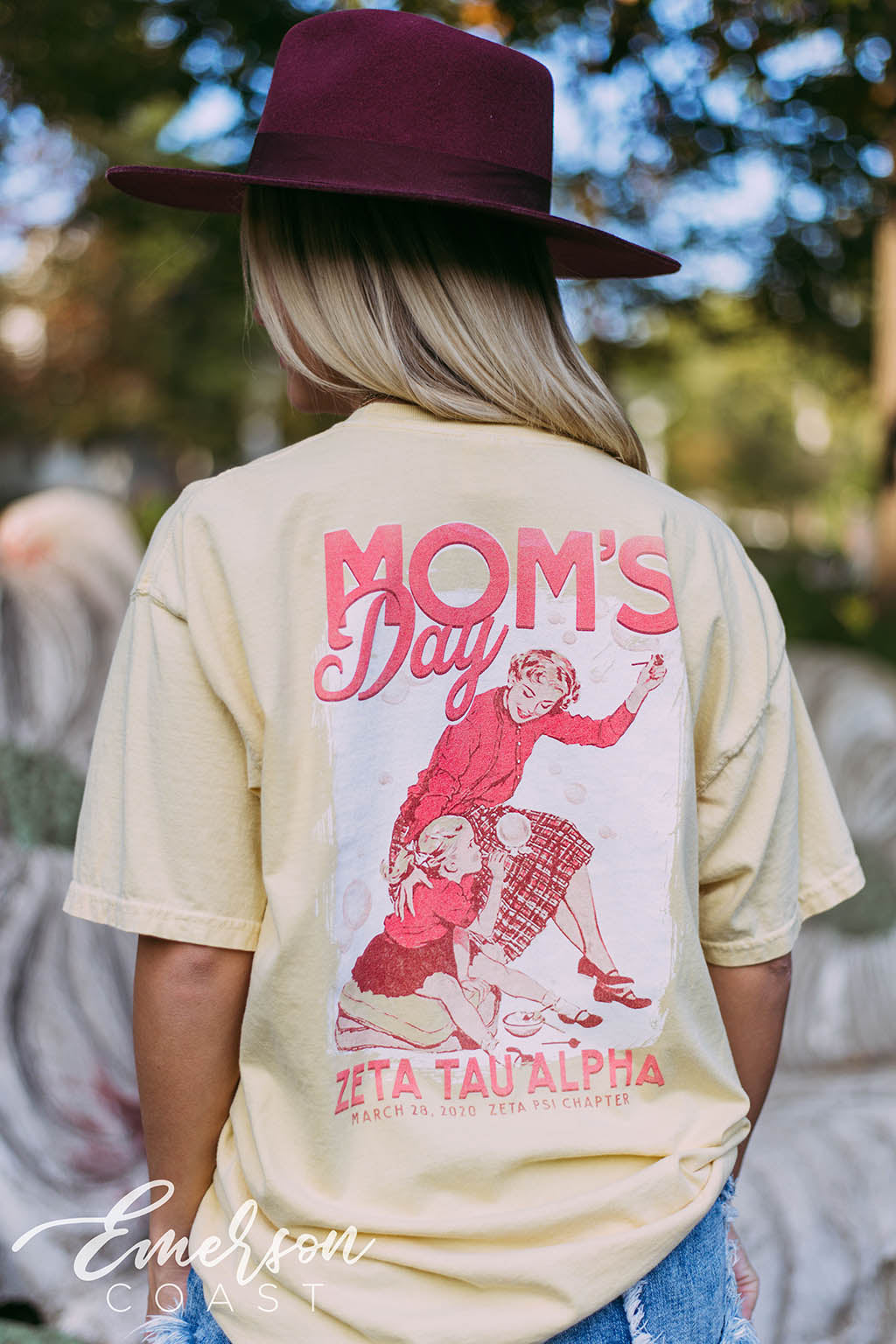 Sorority Moms Day Custom Sorority T-shirt Designs - Emerson Coast