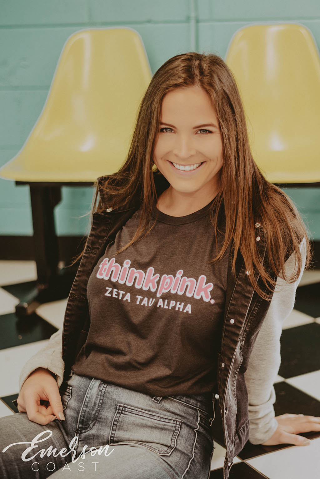 Zeta Think Pink Philanthropy Tee - Emerson Coast